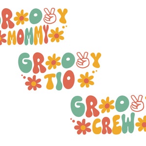 30 Groovy Family SVG Bundle, Retro Family Svg, Groovy Birthday Svg ...