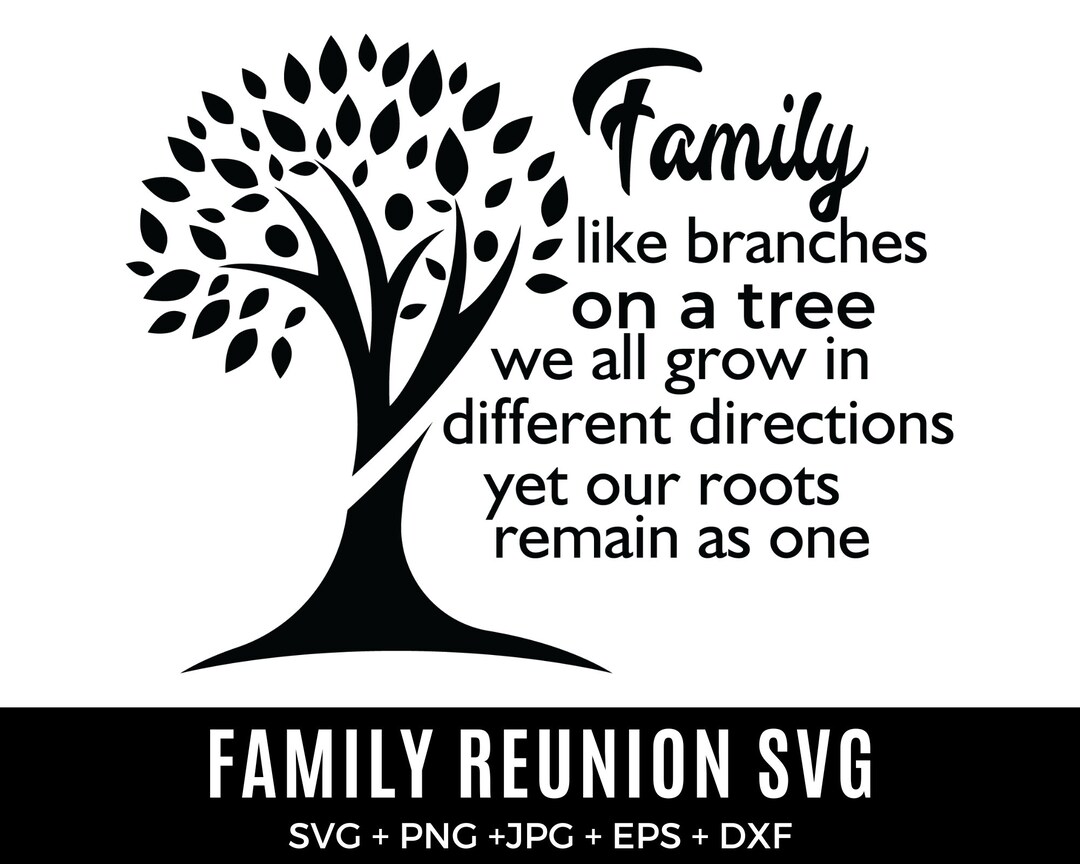 Our Roots Run Deep Shirt Design SVG - Family Reunion Tree SVG Custom ...