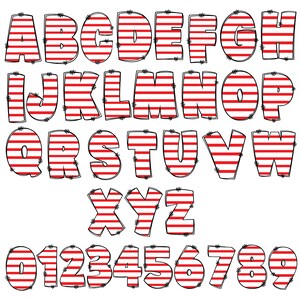 4TH July USA Doodle Letters Png Bundle, Patriotic Doodle Alphabet, USA ...