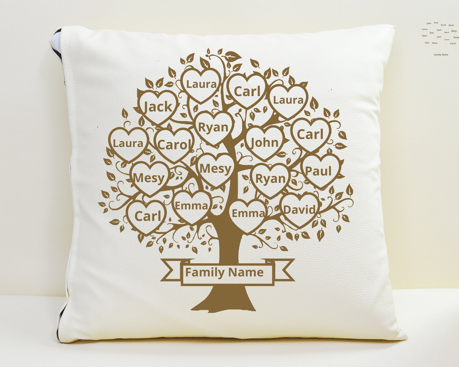 Family Tree Svg 17 Members, Family Heart Tree Svg, Family Reunion Svg ...