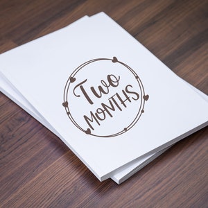 Baby Milestones SVG, Monthly Milestone for Baby Cut File, Baby Months ...