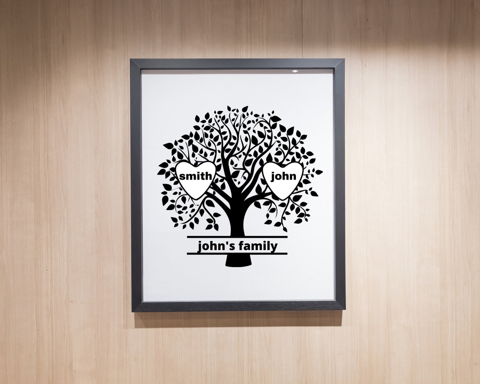 Family Tree Svg 2 Members Family Reunion Svg Custom Family - Etsy