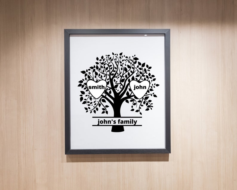 Family Tree Svg 2 Members Family Reunion Svg Custom Family - Etsy