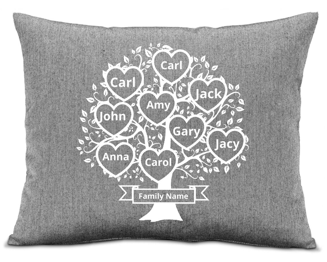 Family Tree Svg 9 Members Family Heart Tree Svg Family | Etsy