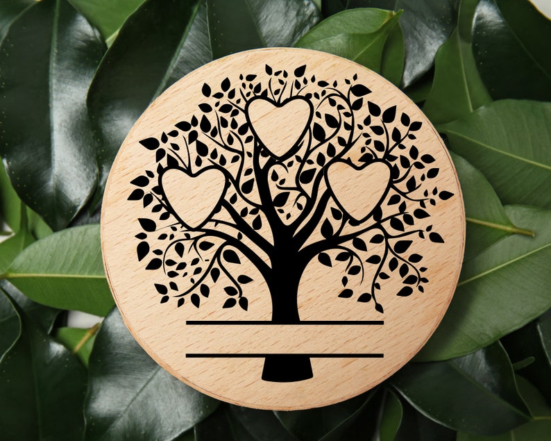 Family Tree Svg 3 Members Tree of Life Svg Family Reunion - Etsy