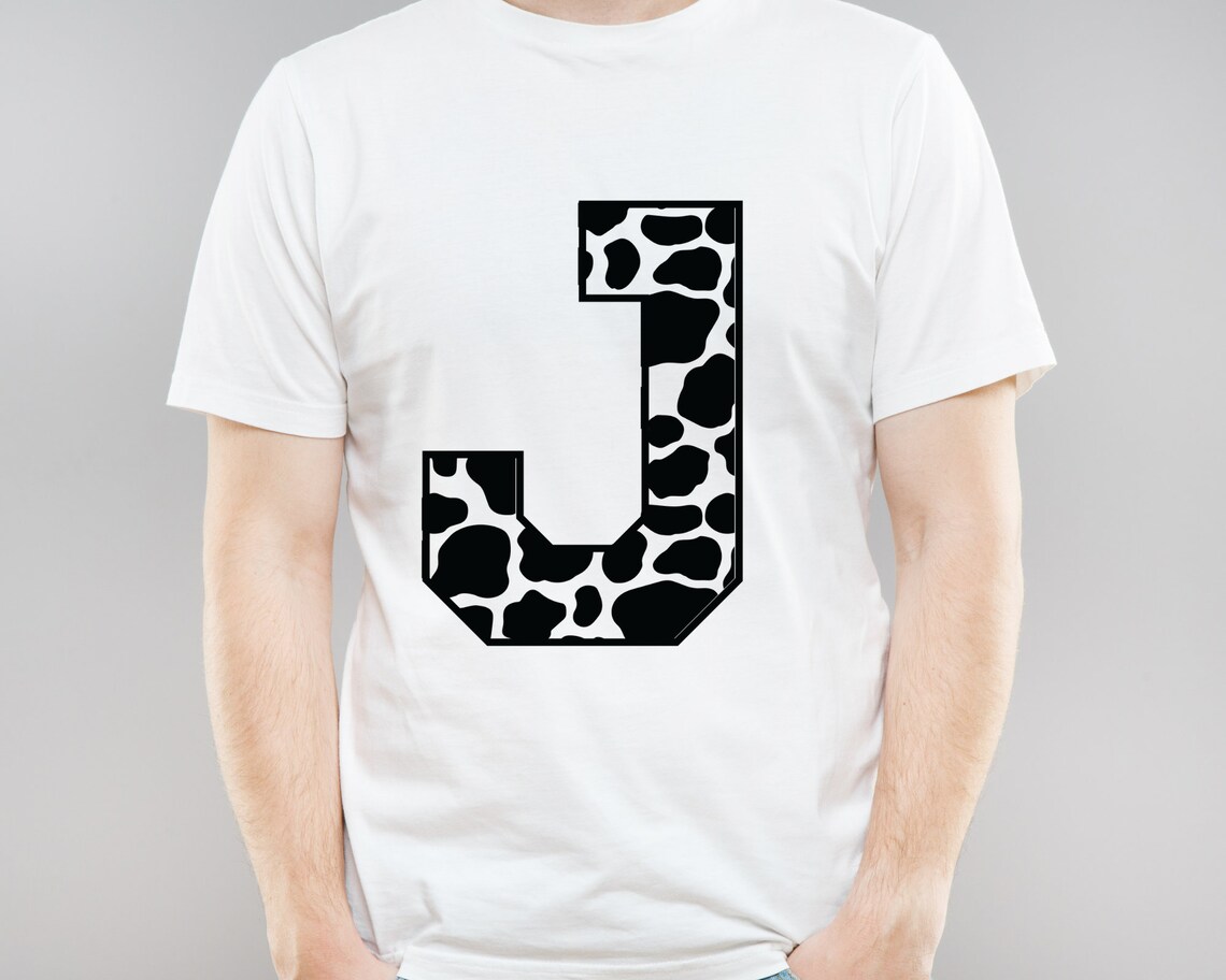 36 Cow Print Alphabets Svg Cow Svg Child Blocks Alphabets - Etsy