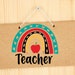 Boho Rainbow Teacher Svg, Teacher Life Svg, Kindergarten Svg, Teacher ...