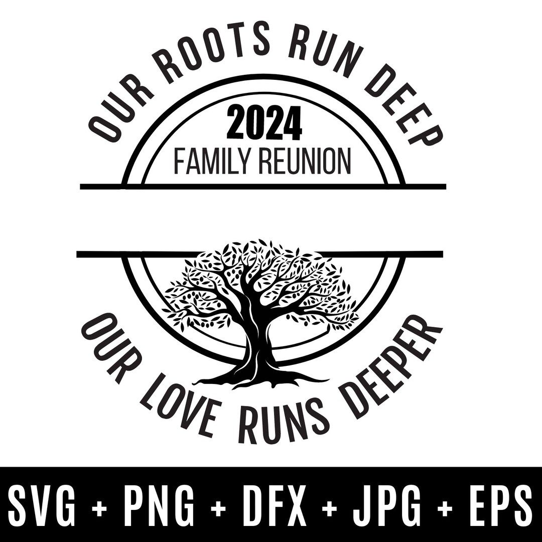 Our Roots Run Deep Shirt Design SVG Family Reunion Tree SVG Custom With Family Name Tree of Life ...