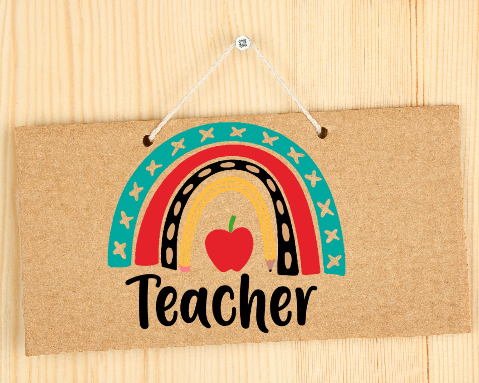 Boho Rainbow Teacher Svgteacher Rainbow Png SVG Teacher Life - Etsy