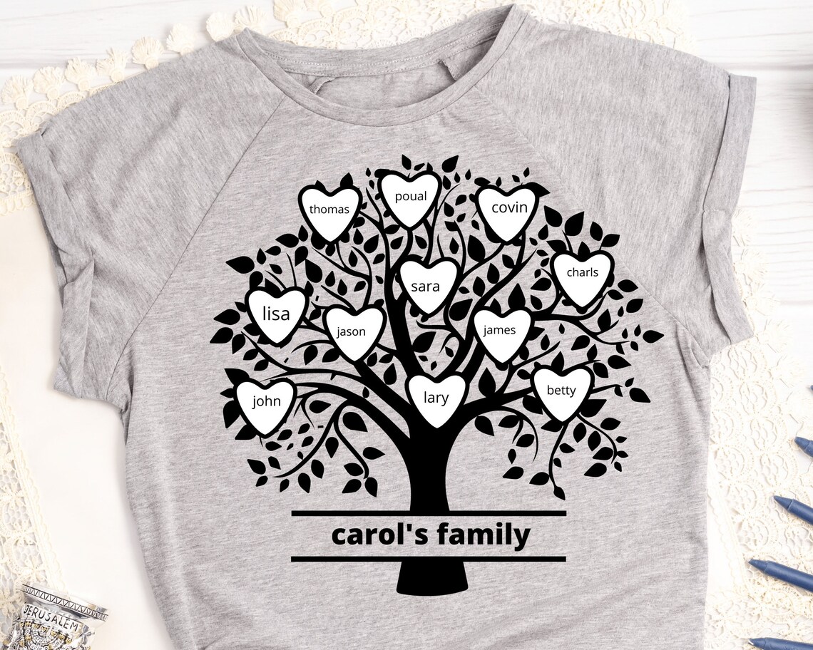 Family Tree 11 Member Svg Family Reunion Svg Custom Family | Etsy