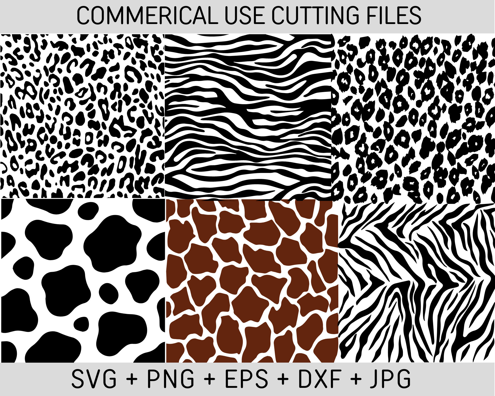 Animal Print Svg Bundle Leopard Print Svg Cheetah Print Svg - Etsy