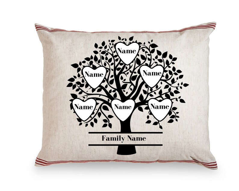 Family Tree Svg 6 Members Custom Family Tree Svg 6 Names - Etsy