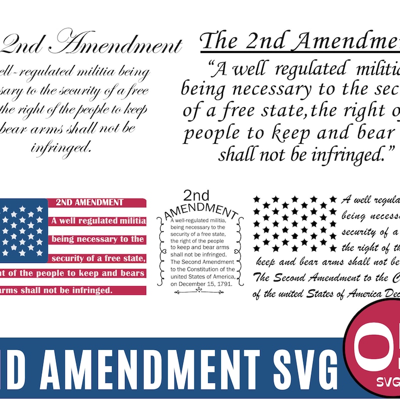 2nd Amendment Svg - Etsy