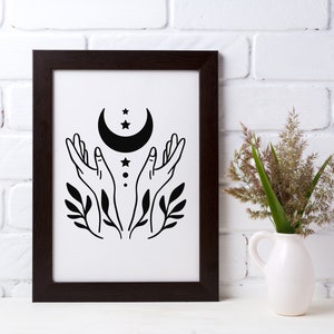 Boho Moon Svg Hand Drawn, Boho Rainbow Svg, Boho Svg, Hippie Svg Bundle ...