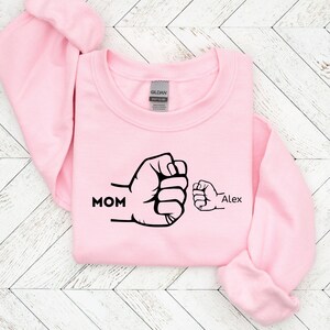 1-8 Hands Dot Mom and Childs SVG Bundle, Mother's Day Fist Bump Set ...