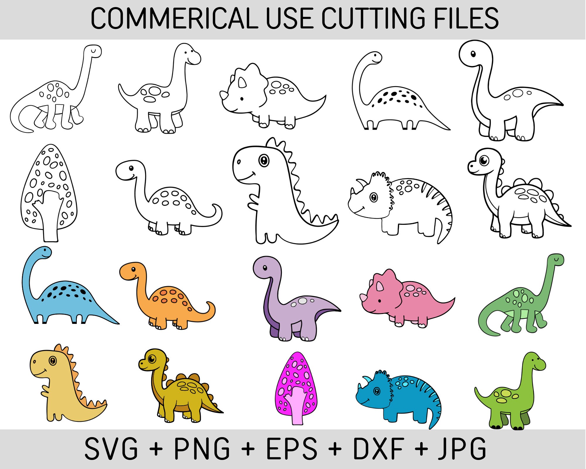 Dinosaur Svg Bundle Dinosaur Clipart Png Kids Dinosaur Svg - Etsy