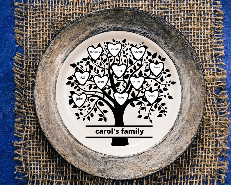 Family Tree 11 Member Svg Family Reunion Svg Custom Family | Etsy