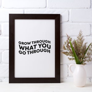 Boho Svg Grow Through What You Go Through SVG Boho Moon Svg - Etsy