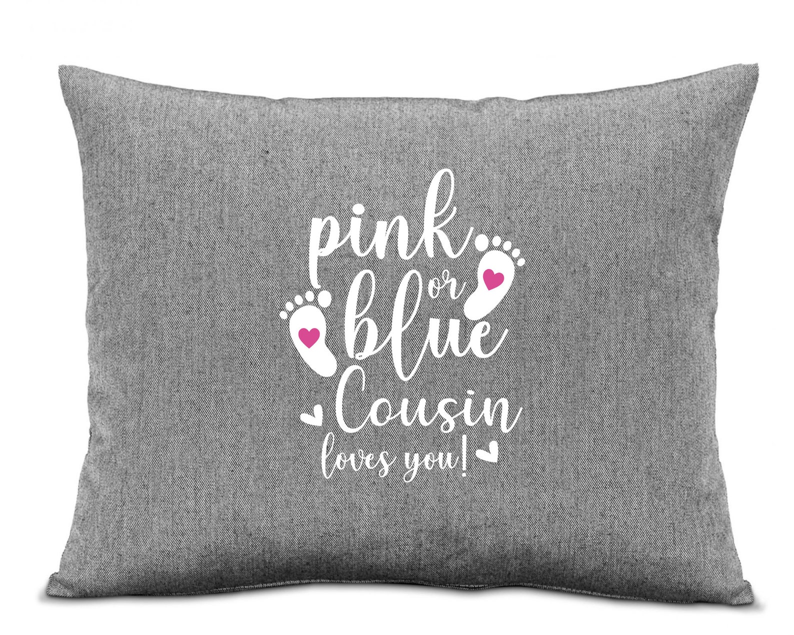 Pink or Blue Cousin Loves You SVG Gender Reveal Svg Baby - Etsy