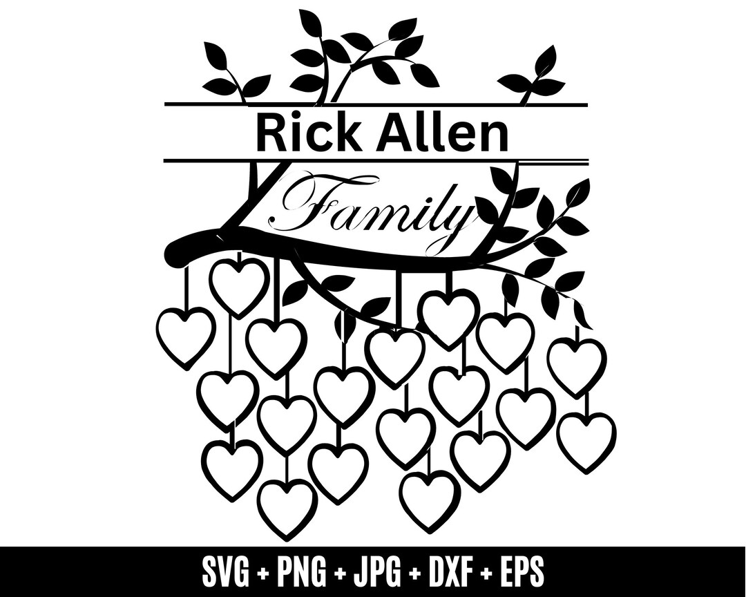Family Tree Svg 19 Members, Tree of Life Svg, Family Reunion Svg ...