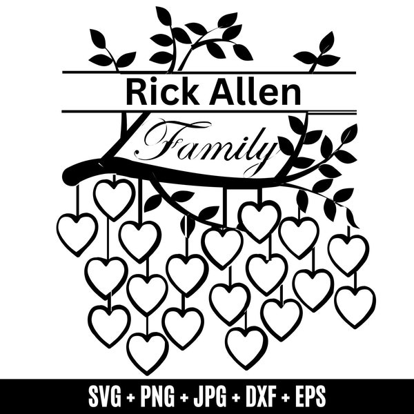 19 Name Family Tree Svg - Etsy