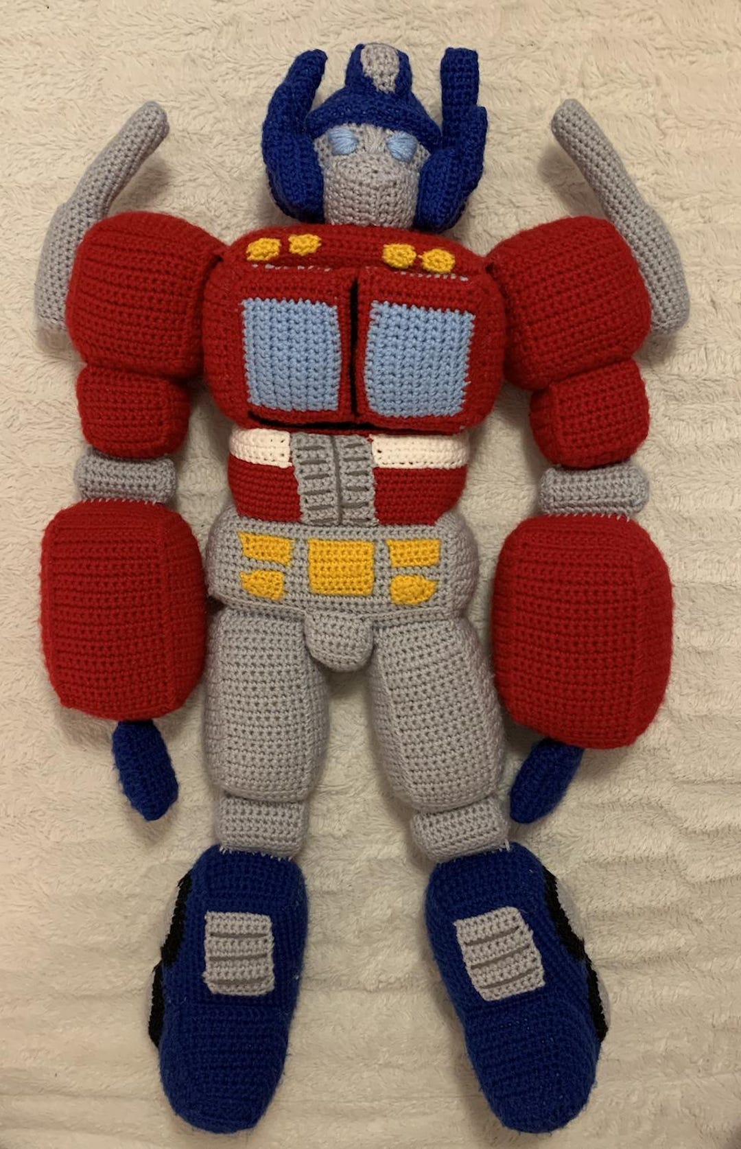 Crochet Transformer Optimus Prime Plush Pattern - Etsy
