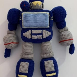 Crochet Transformer Optimus Prime Plush Pattern - Etsy