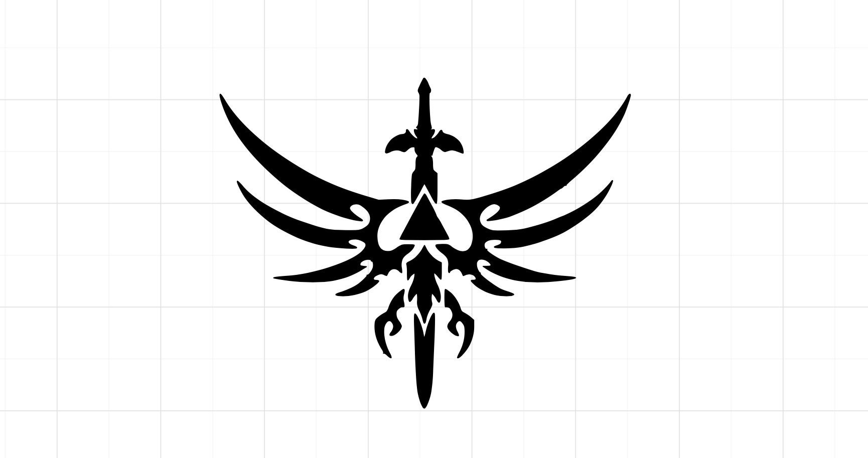 Legend of Zelda Master Sword Logo Vinyl Decal - Etsy UK