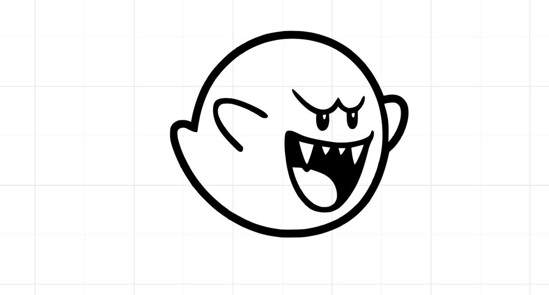 Super Mario Boo Ghost Vinyl Decal Etsy
