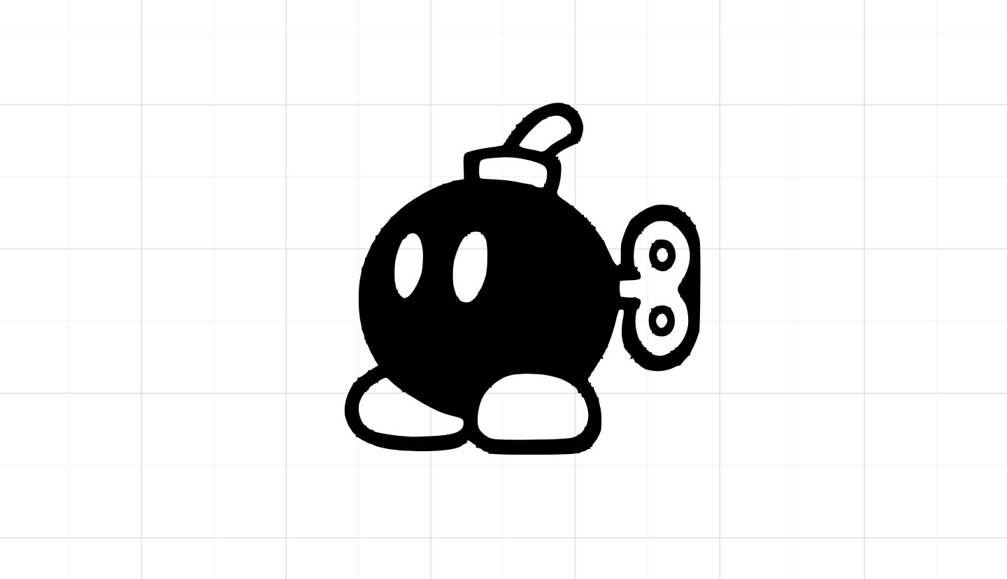 Super Mario Bob-omb Vinyl Decal - Etsy