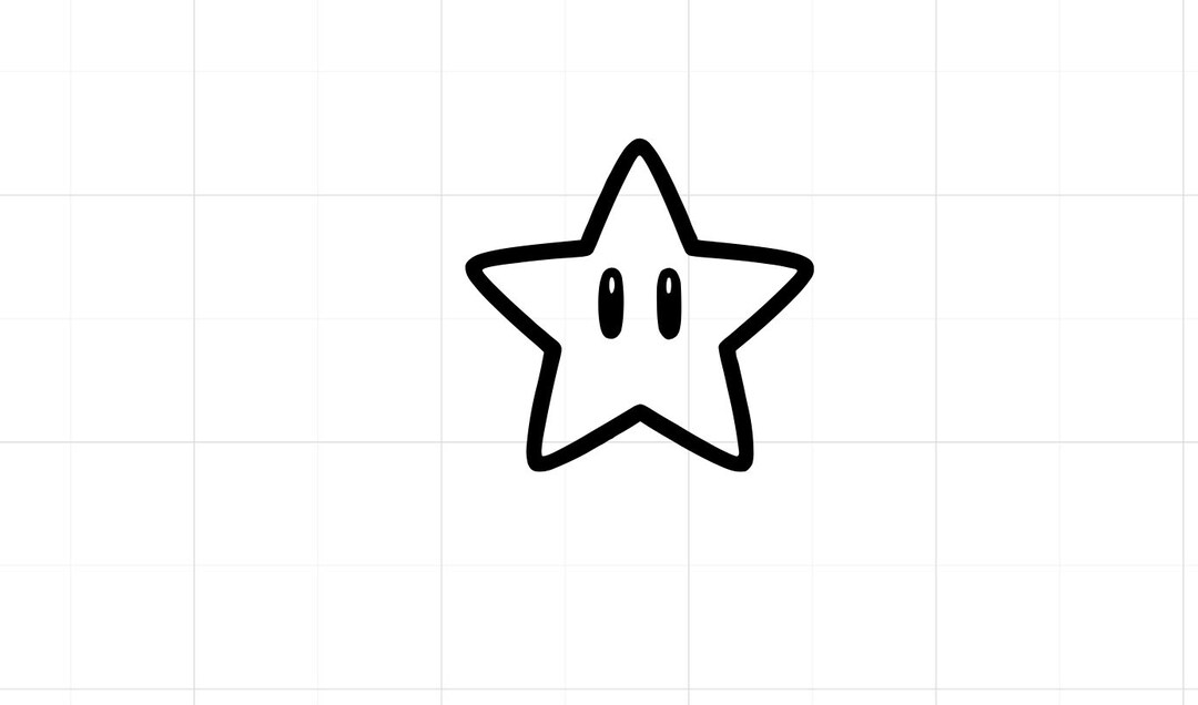 Super Mario Star Vinyl Decal - Etsy