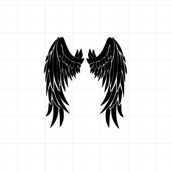 Angel Wings Vinyl Decal - Etsy