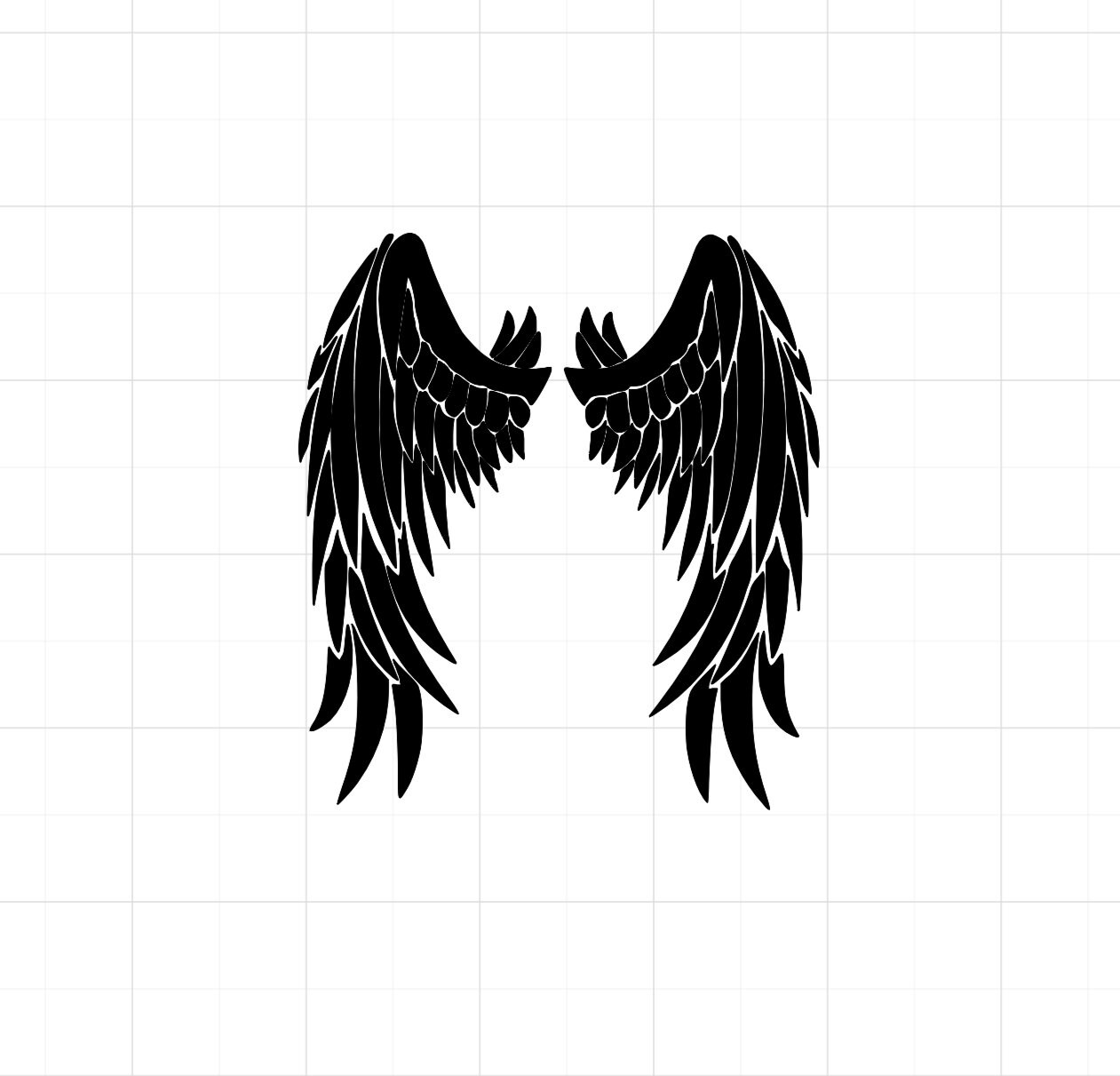 Angel Wings Vinyl Decal - Etsy
