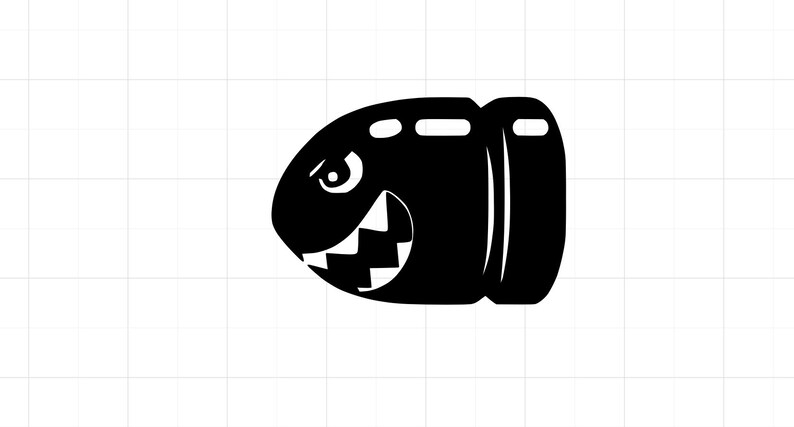 Super Mario Bullet Bill Vinyl Decal - Etsy