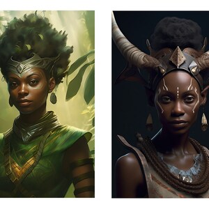 10 African American Elves Digital Papers 8.5 X 11 In. Black Elf Bundle ...