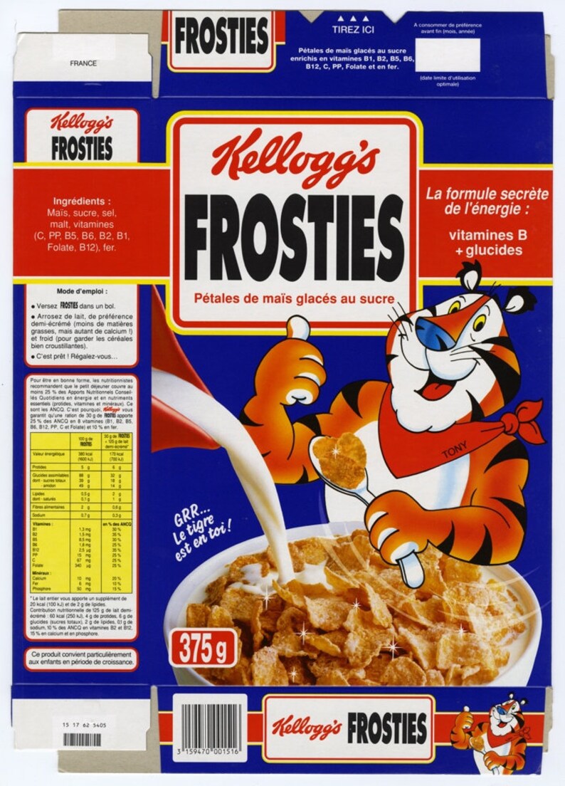 Motorola Cycling – Kellogg’s Frosties Cereal Box – Original Team Issue ...