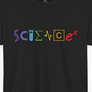 Science Symbols Shirt (rainbow), Chemistry Tee, Physics T-shirt ...
