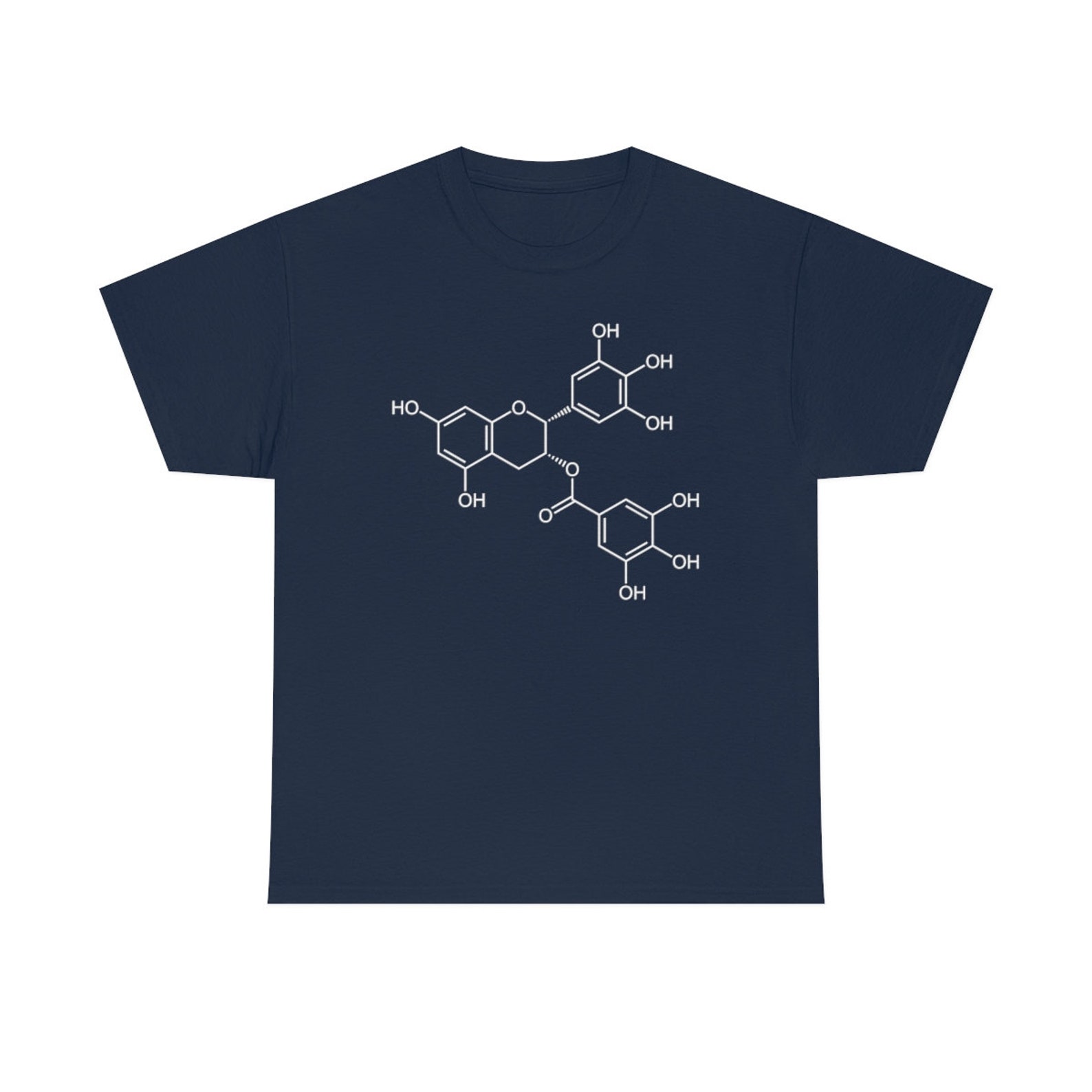EGCG Molecule Shirt Green Tea Tee Matcha Molecule T-shirt - Etsy