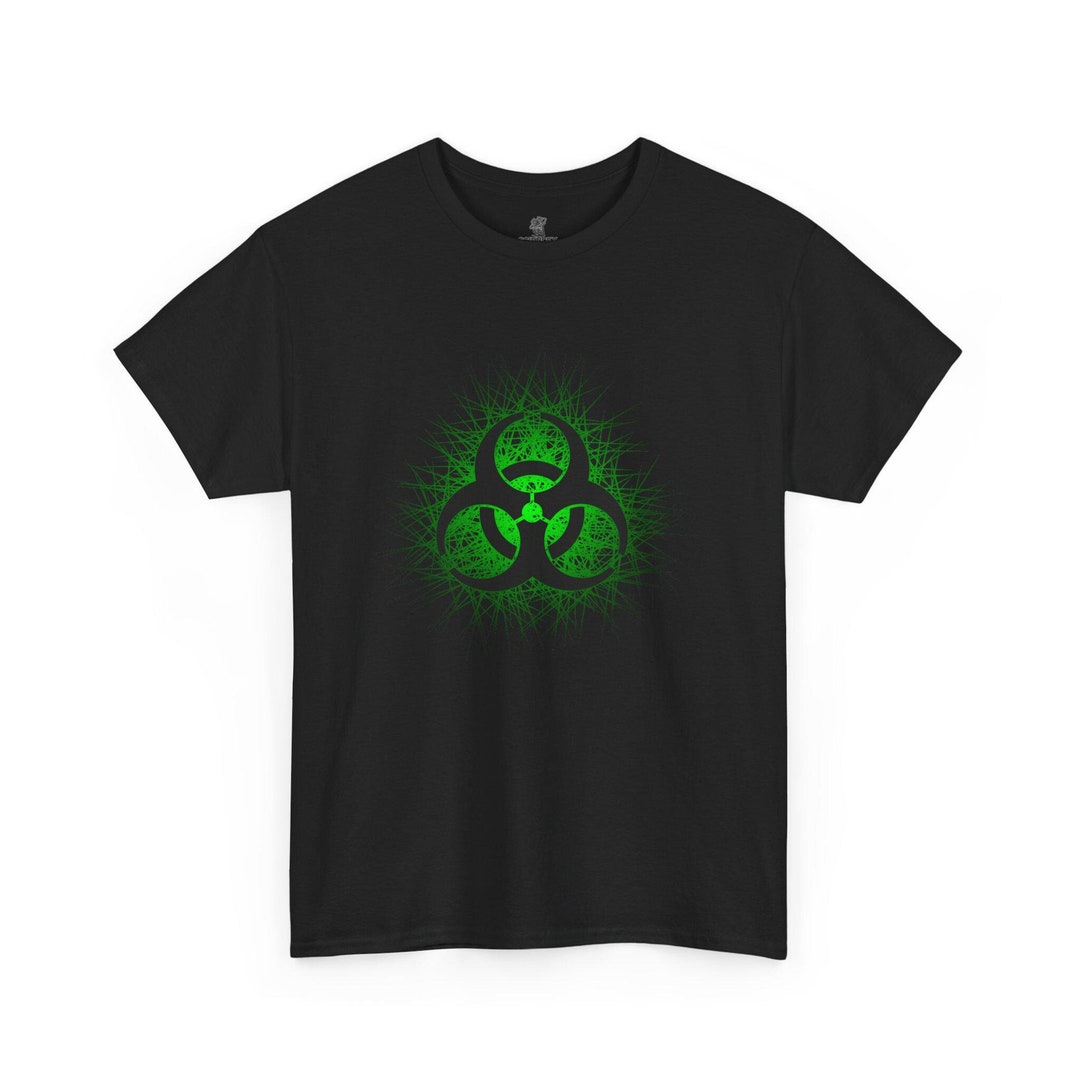 Biohazard Shirt Green, Biological Symbol Science T-shirt, Toxic Biology ...