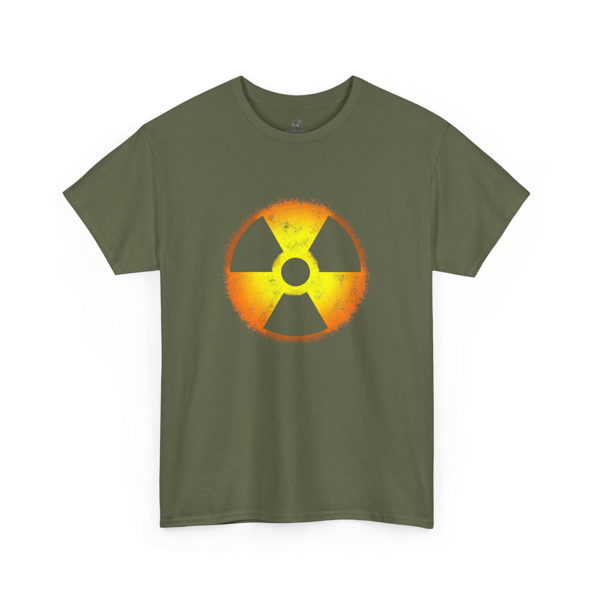 Nuclear Radiation Symbol Shirt, Radioactive Hazard T-shirt, Atomic Tee ...