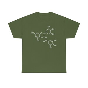 EGCG Molecule Shirt, Green Tea Tee, Matcha Molecule T-shirt, Chemistry ...