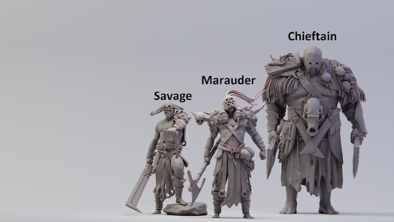 Corpsegrin Warriors / Tabletop Model / Miniature Figurine | Realstone ...