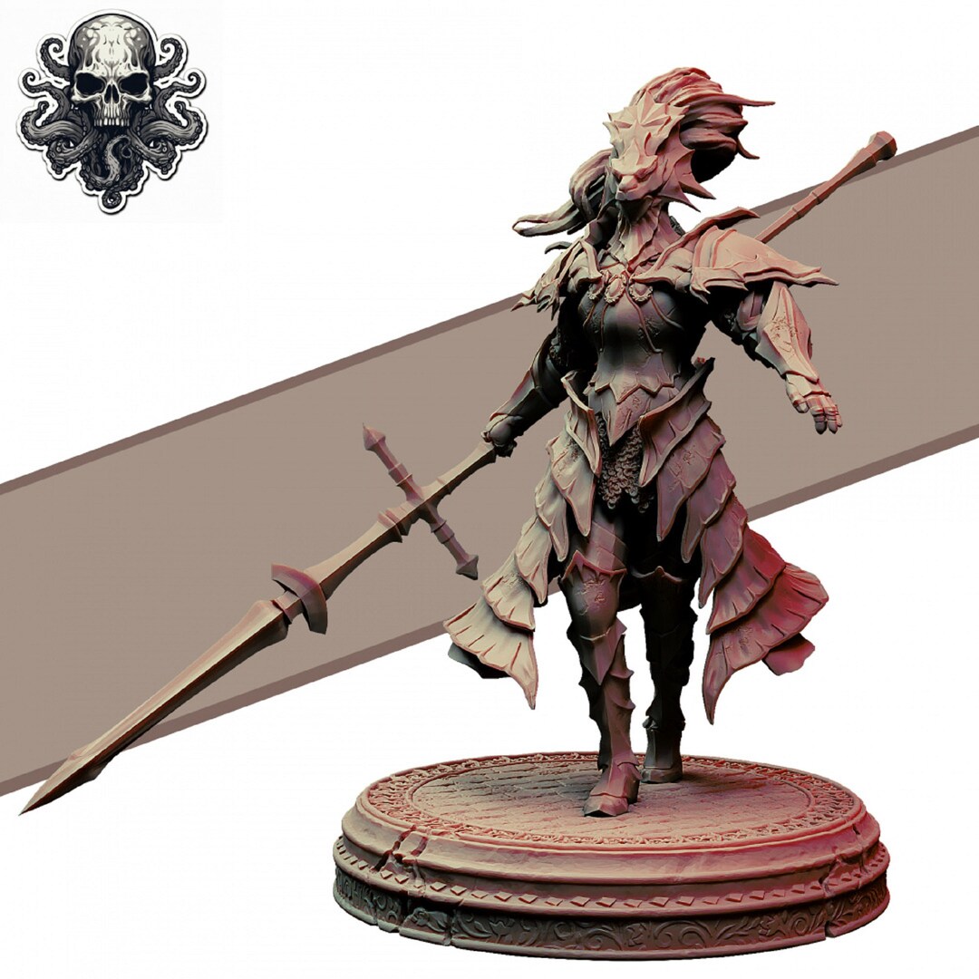 Dragon Knight / Tabletop Model / Miniature Figurine | Realstone ...