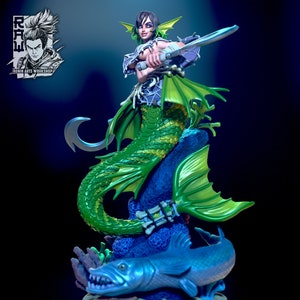 Servant Girl Marin the Mermaid / Tabletop Model / Miniature Figurine ...