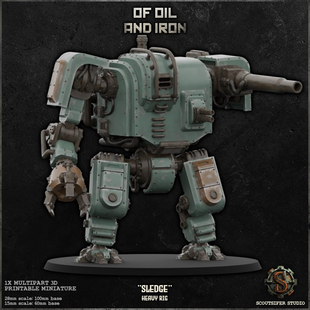 Heavy Class Rig Sledge / Tabletop Model / Wargaming Miniature ...
