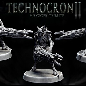 Necromech Fighter / Tabletop Model / Miniature Figurine | Mini Monster ...