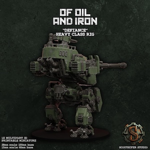 Heavy Class Rig Defiance / Tabletop Model / Wargaming Miniature ...