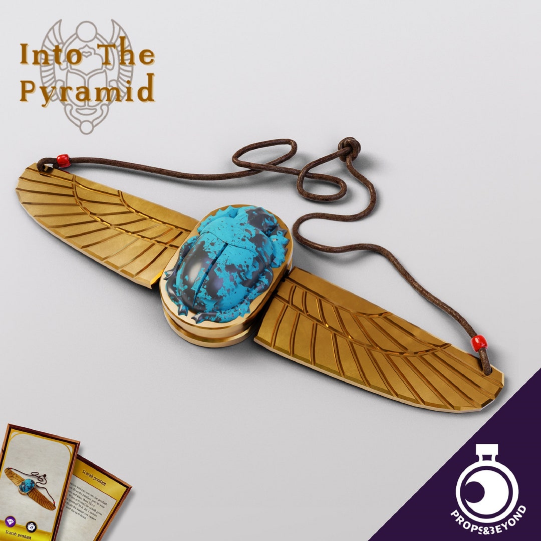Scarab Pendant / Tabletop Prop / Cosplay Prop | Props and Beyond - Etsy