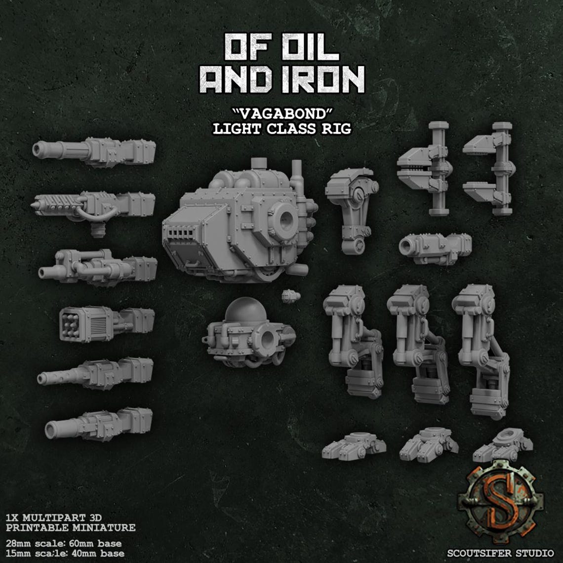 Light Class Rig Vagabond / Tabletop Model / Wargaming Miniature ...