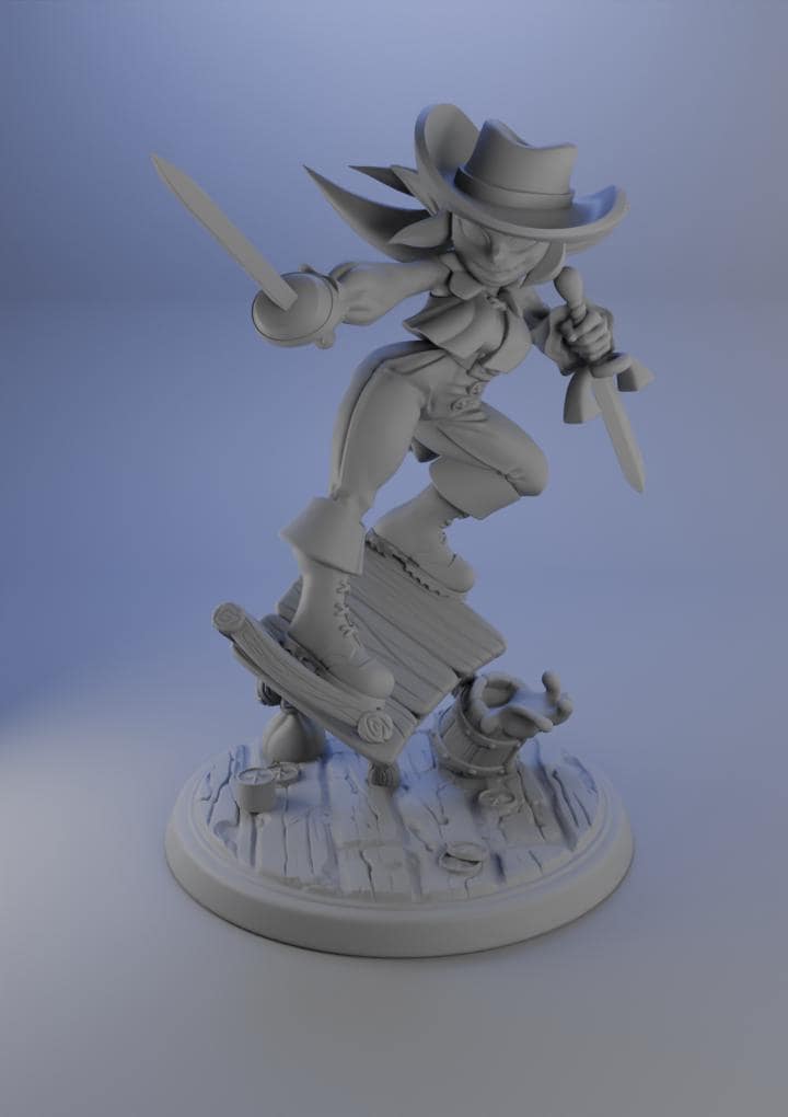 Goblin Fencer / Tabletop Model / Miniature Figurine | Twin Goddess ...